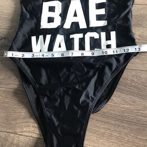 Swim | Bae Watch Onepiece Black Swimsuit | Poshmark
